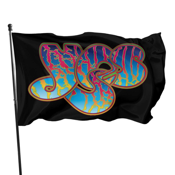 FriedaJO 3x5 FT Polyester Flag Yes Rock Band Durable and Fade Resistant ...