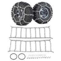 1 Pair 105mm Metal Anti-Skid Snow Chains Tire Chains For 1.9'' Tires ...