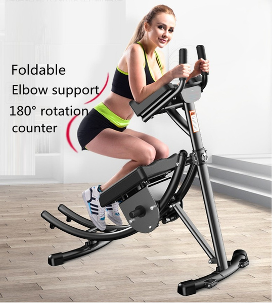 U`King Foldable Abdominal Device Trainer Abdomen Roll Fitness Equipment ...
