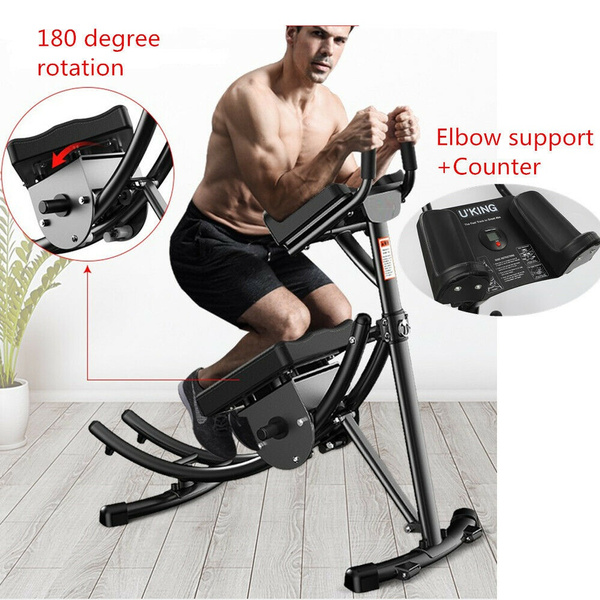 Foldable Abdominal Device Trainer Abdomen Roll Fitness Equipment ...