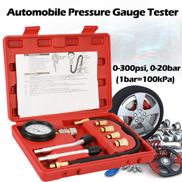 Gasoline Engine Compression Tester Auto Petrol Gas Engine Cylinder ...