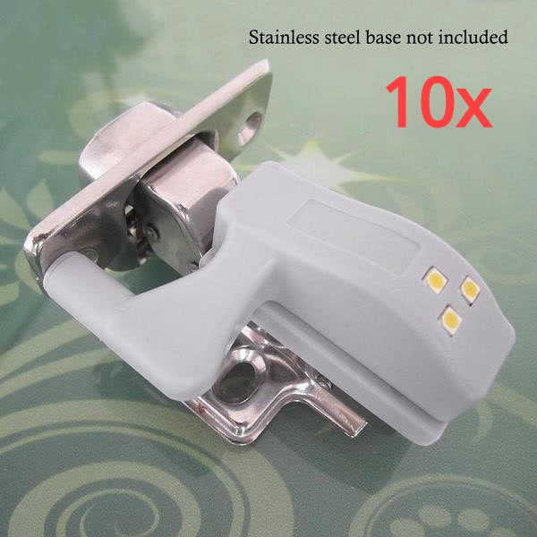 10pcs Cabinet Hinge LED Sensor Light for Wardrobe Cupboard Home Kitchen ...