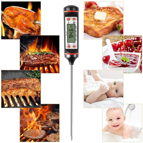 Meat Milk Drink Thermometer Kitchen Digital Cooking Food Probe ...