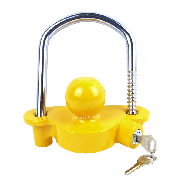Trailer Hitch Lock 50mm Tow Ball Towing Bar Security Coupling ...