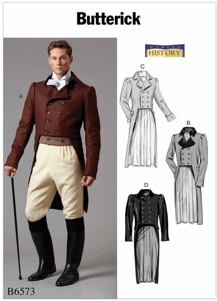 Butterick Patterns Men's Historical Costume Jacket Sewing Pattern ...