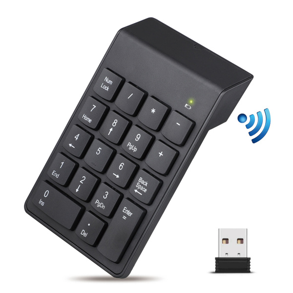 Portable USB 2.4GHz 18-Key Financial Accounting Numeric Keypad Keyboard ...