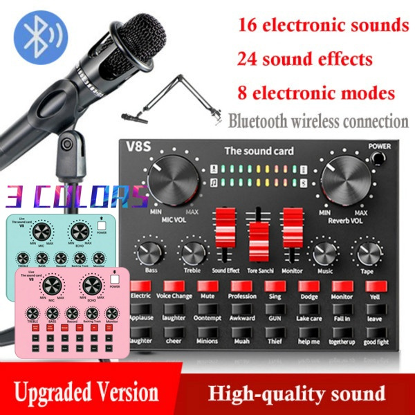 3 Types of Sound Cards Upgraded Version V8 / V8 New / V8S Pink Sound ...
