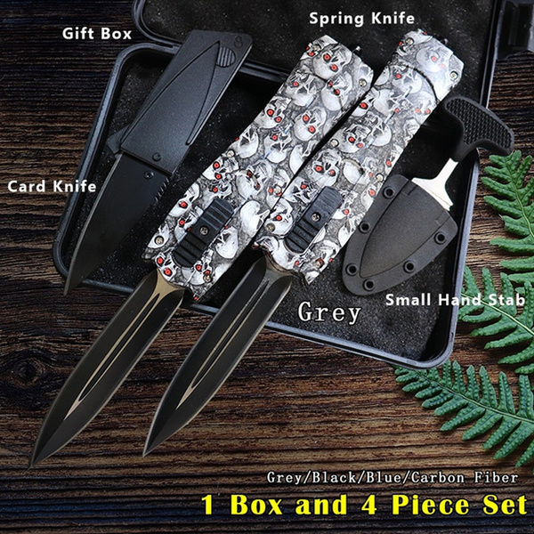 NEW AUTO OTF Spring Assisted Tactical Knife Gifts Knives Set, 4 Colors ...