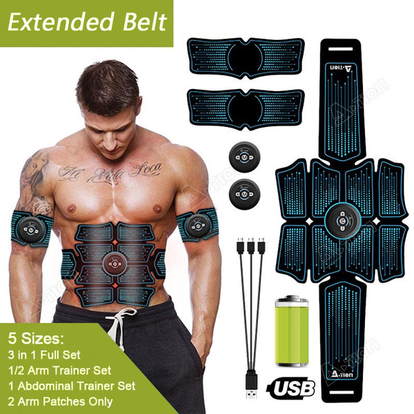 Large area Professional Muscle Training Gear 8 Pads EMS Toner Muscle ...
