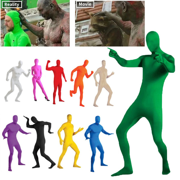 Skin Suit Invisible Effect Stretchy Body Photo Stretchy Body Green ...
