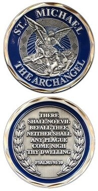 St Michael The Archangel Challenge Coin | Wish