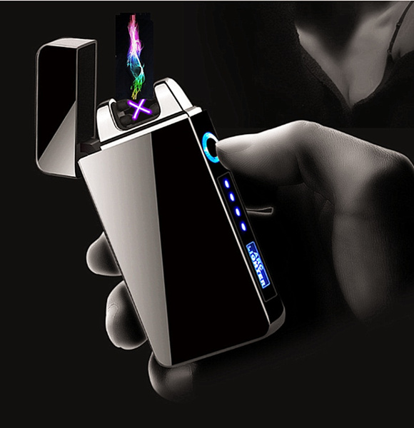 NEW Personalise Intelligent Induction Windproof Double Arc Lighter ...