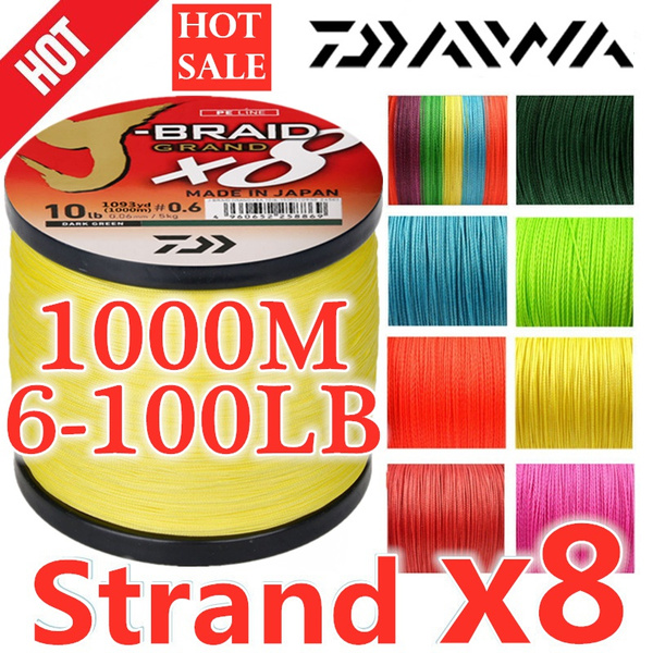 2021 Daiwa 1000M/500M/300M Japan Original Super PE Braided Line Deep ...