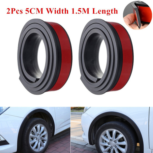 2Pcs 1.5M Car SUV Fender Flare Extension Arch Extenders Wheel Eyebrow ...