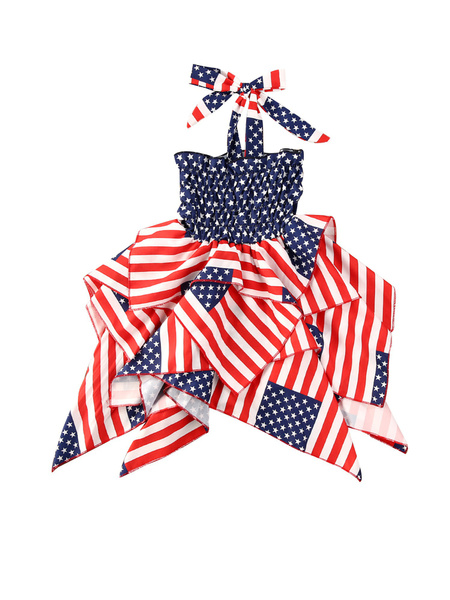 Independence Day Outfit Toddler Baby Girls Ruffle Dress 4th of July ...