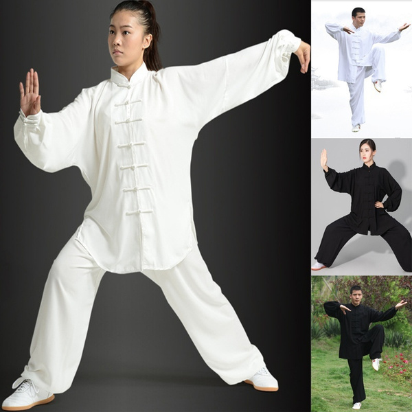Chinese Traditional Clothing Long Sleeved Martial Arts Tai Chi Mens