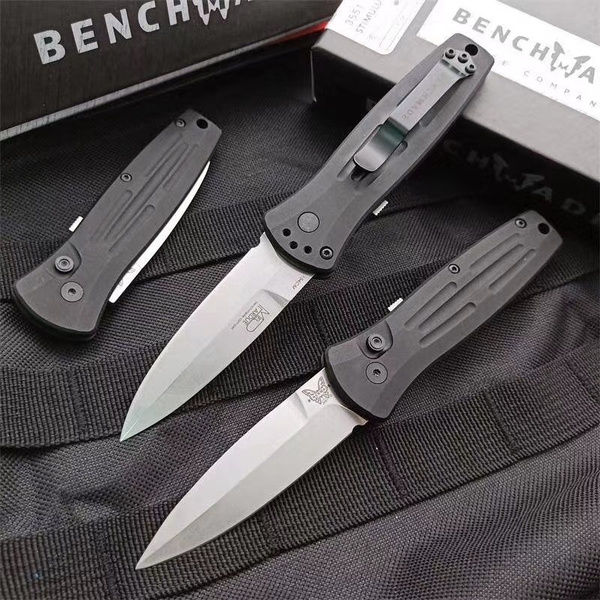 Benchmade Auto Spring Assist Knife - Plain Edge Folding Knives - 2.99 ...