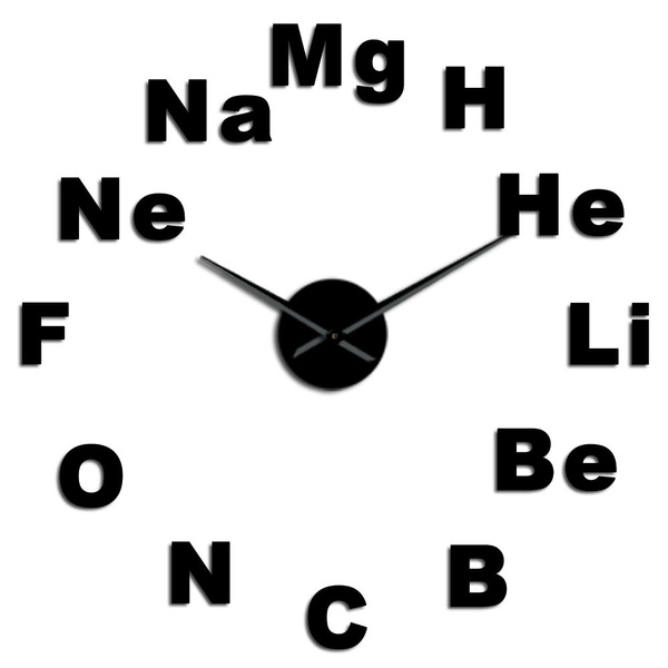 Periodic Table of Elements DIY Giant Wall Clock Chemistry Science ...