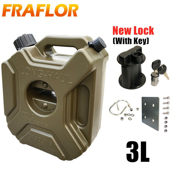 3 Litres Car Motorcycle 3L Fuel Tanks Green Plastic Petrol Cans Car ...