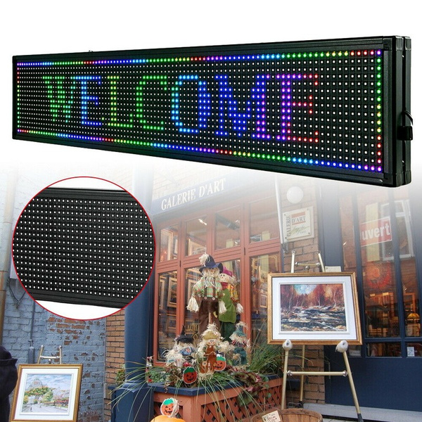 LED Sign Display Board Advertising Sign Scrolling Message Programmable ...