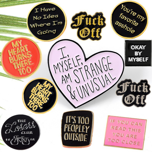Personality Brooch Funny Fashion Jewelry Creative Enamel Pin Lapel ...
