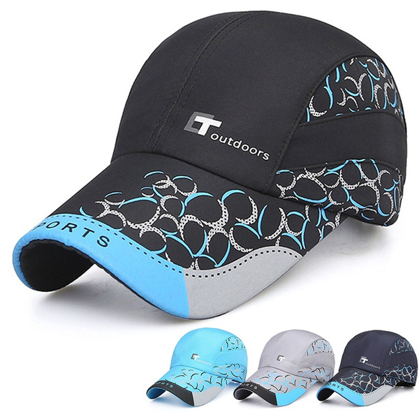New Fashion Breathable Cap Men Summer Sport Baseball Hat Visor Black ...