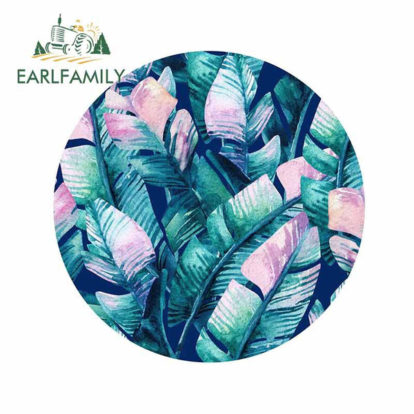 13cm x 13cm Tropical Leaves Jungle Fine Decal Campervan Car Stickers ...
