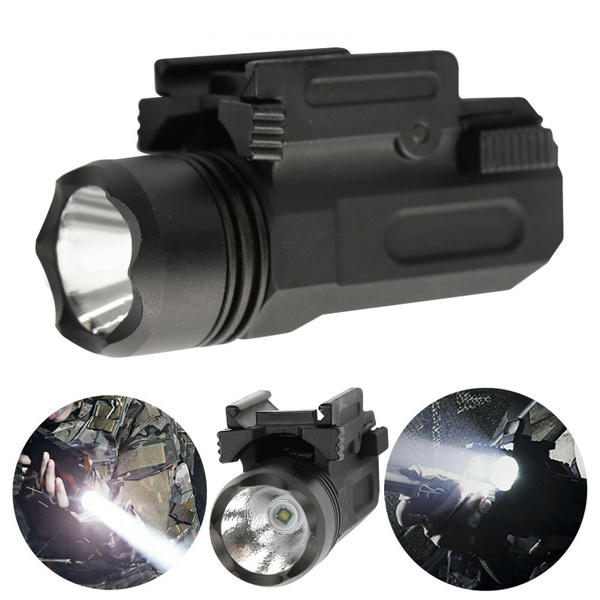 Tactical Gun Flashlight Handgun Torch Light For Glock 17 19 18C Pistol ...