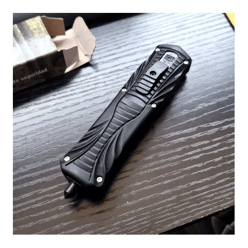 OUTDOORS OTF Tactical Gear Spring Assist Knife Finger Actuator Tanto ...
