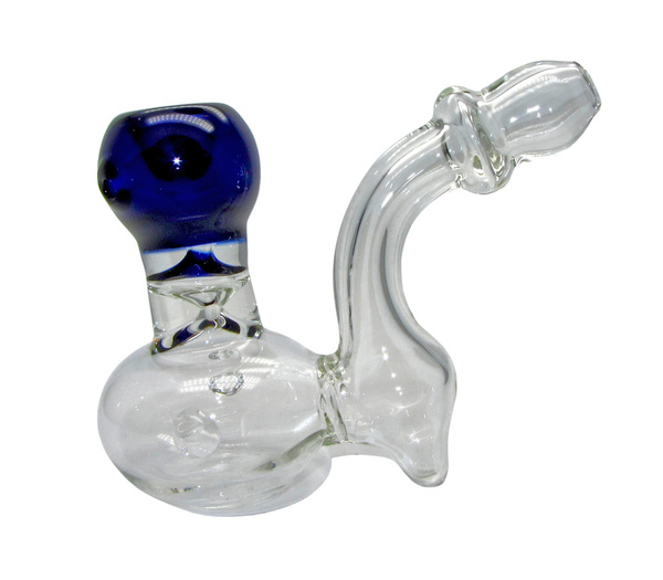 Clear Transparent Glass Shisha Smoking Pipe Tobacco Dry Herb Smoke Hand ...