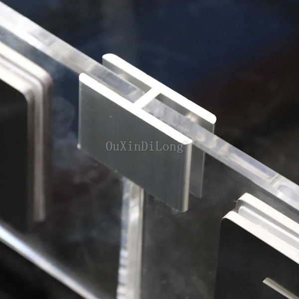 10 Pieces - 180Degrees 2Ways Flat Glass Clamp Bracket Holder For Window ...