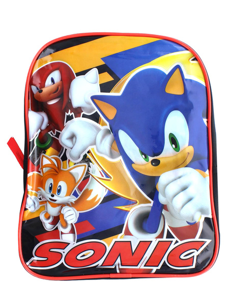 Sega Sonic The Hedgehog Mini Toddler Backpack 11" Knuckles Tails Black ...