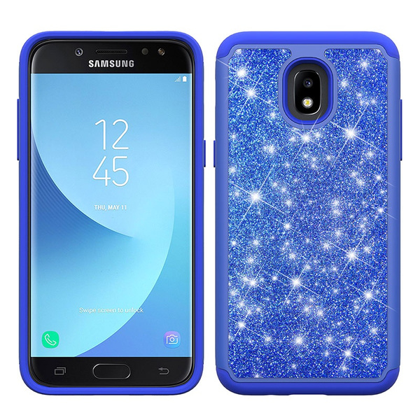 Samsung J3 2018 Case Fashion Thinkart Glitter Shiny Hybrid Protective ...