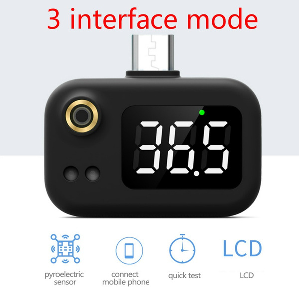 USB Smart Thermometer Portable Mini Cell Phone Thermometer Infrared ...