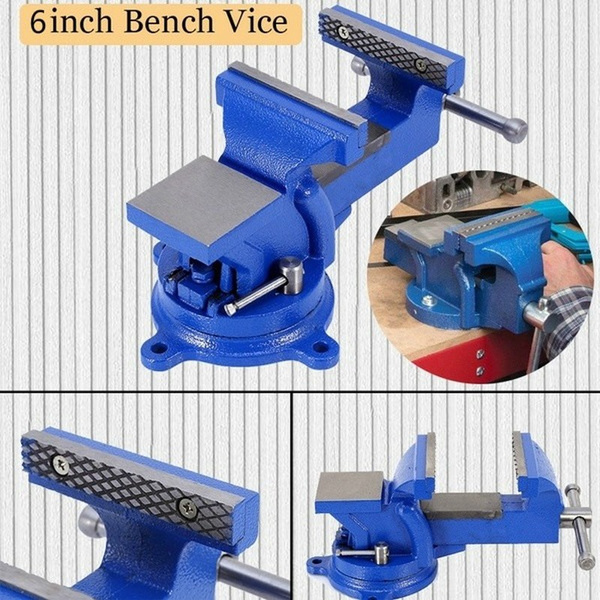 New Revolving Table Vice Bench Clamp 6 Inch Tabletop Vise With Swivel ...