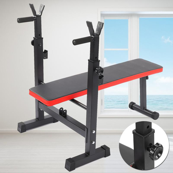 Foldable Bench Press Chest Weight Indoor Fitness Exercise Gym Workout ...