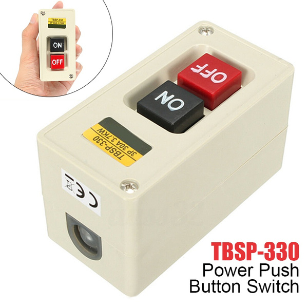 Practical TBSP-330 3 Phase 3.7Kw 30A Power Push Button Switch Station ON/OFF Lock Tend | Wish