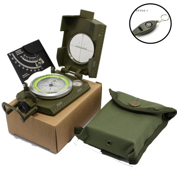 Multifunctional Compass Practical Pocket Compass Metal Clinometer ...