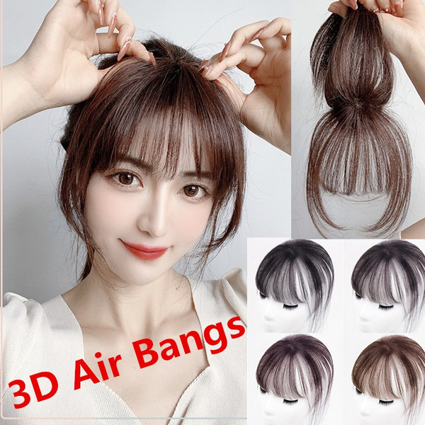 Fashion Women Clip in Bangs 3D/ Ordinary Air Bangs Synthetic Hair ...