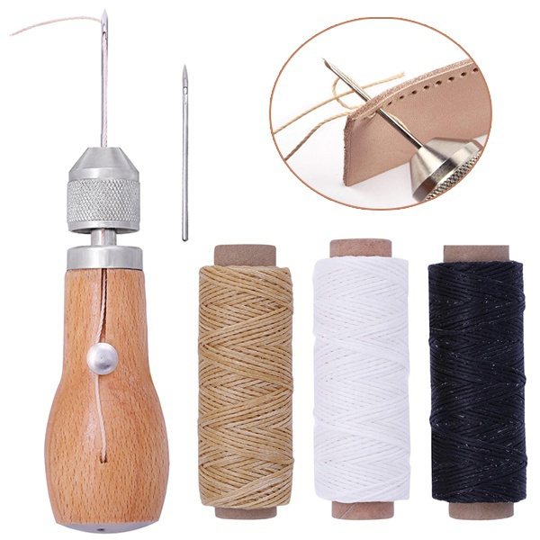 Leather Sewing Awl Kit Speedy Stitcher Stitching Leather Craft Awl with ...