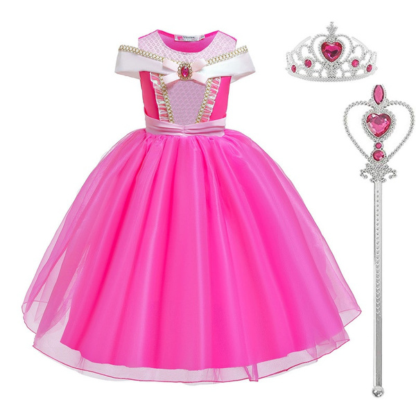 Little Girls Yellow Princess Costume Dress Off Shoulder Layered Dress ...