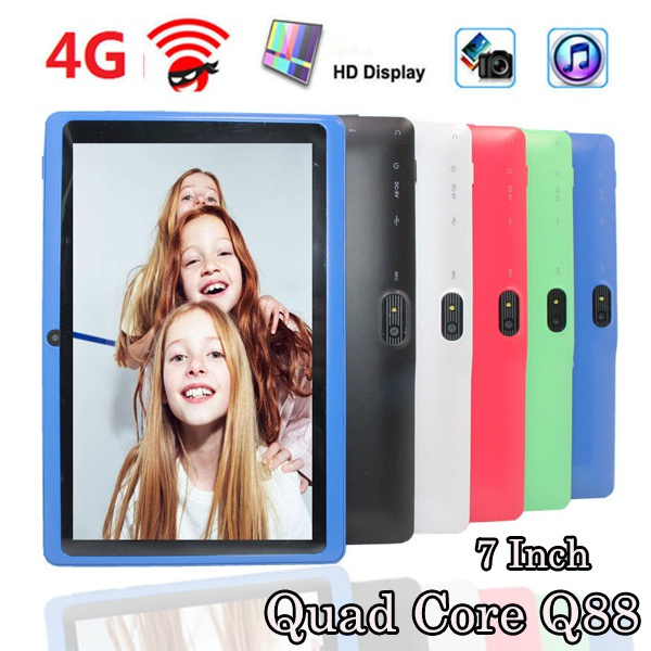 Upgrades Tablet 7 inch tablet 4GB ROM Android 4.4 Quad Core Q88 Kids ...