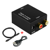 Digital to Analogue Audio Converter Optical Coaxial Toslink RCA LR ...