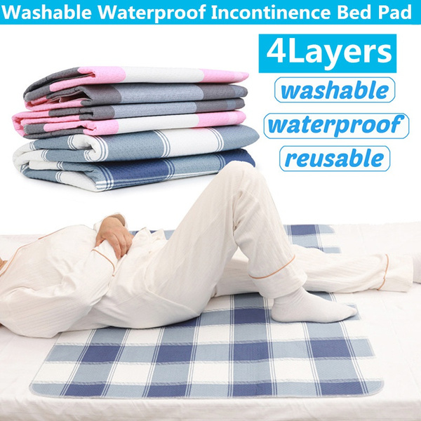 4Layer 5Size Cotton Soft Washable Reusable Ultra Waterproof Absorbent ...
