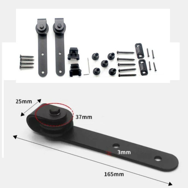 Mini Sliding Barn Wood-Door Hardware Steel Slide Closet Rail Track ...