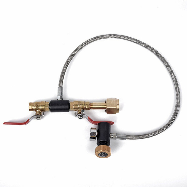 CGA-320 Refill Adapters 24 Double Valves Hose For SodaStream CO2 Tank ...
