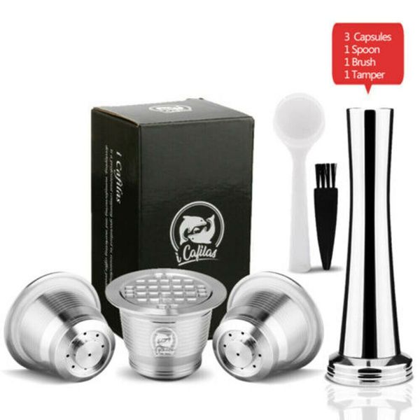 Stainless Steel Capsules Reusable Refillable Coffee Capsule Pods For ...