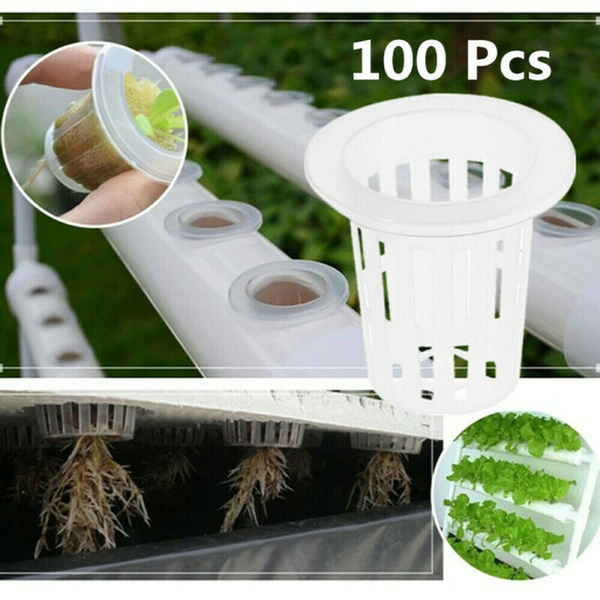 2 INCH NET POTS HYDROPONIC GARDEN SYSTEM GROW KIT GROW CUP 100 COUNT ...