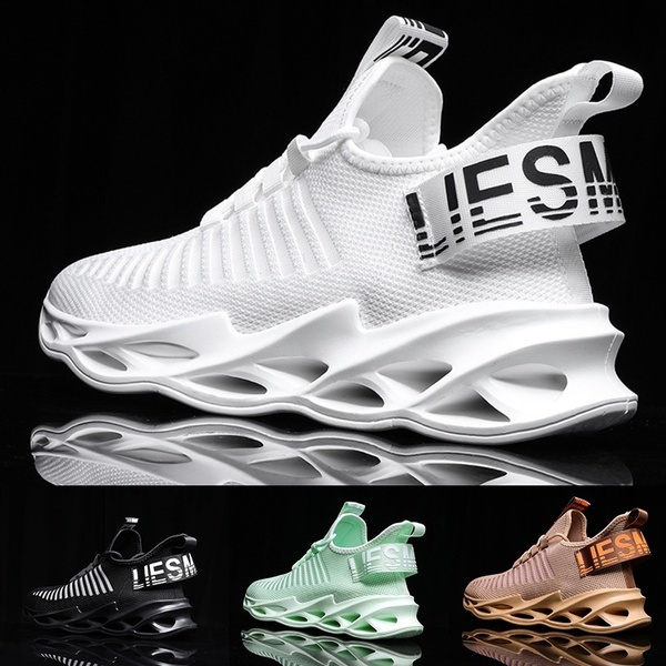 Men's Fashion Sneakers Casual Blade Shoes Men's Breathable Knit Mesh ...