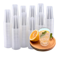 Clear disposable plastic cup cold party drinking water cup 200ml drink ...